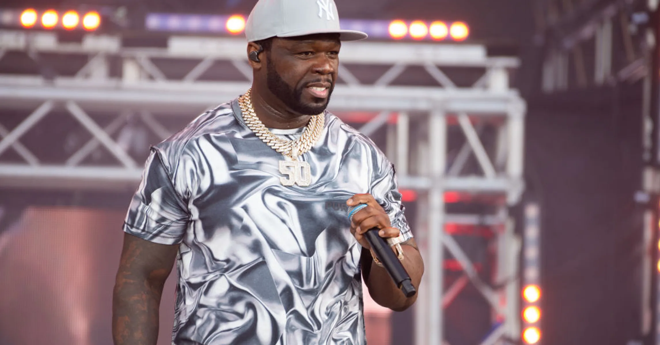 50 Cent Reacts To Photo Of Lil Baby At Michael Rubin's Party: "WTF!"