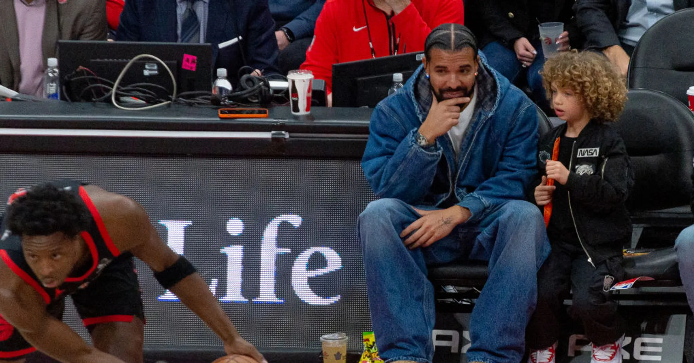 Drake Gets Escorted On-Stage By Jayson Tatum At Boston Show