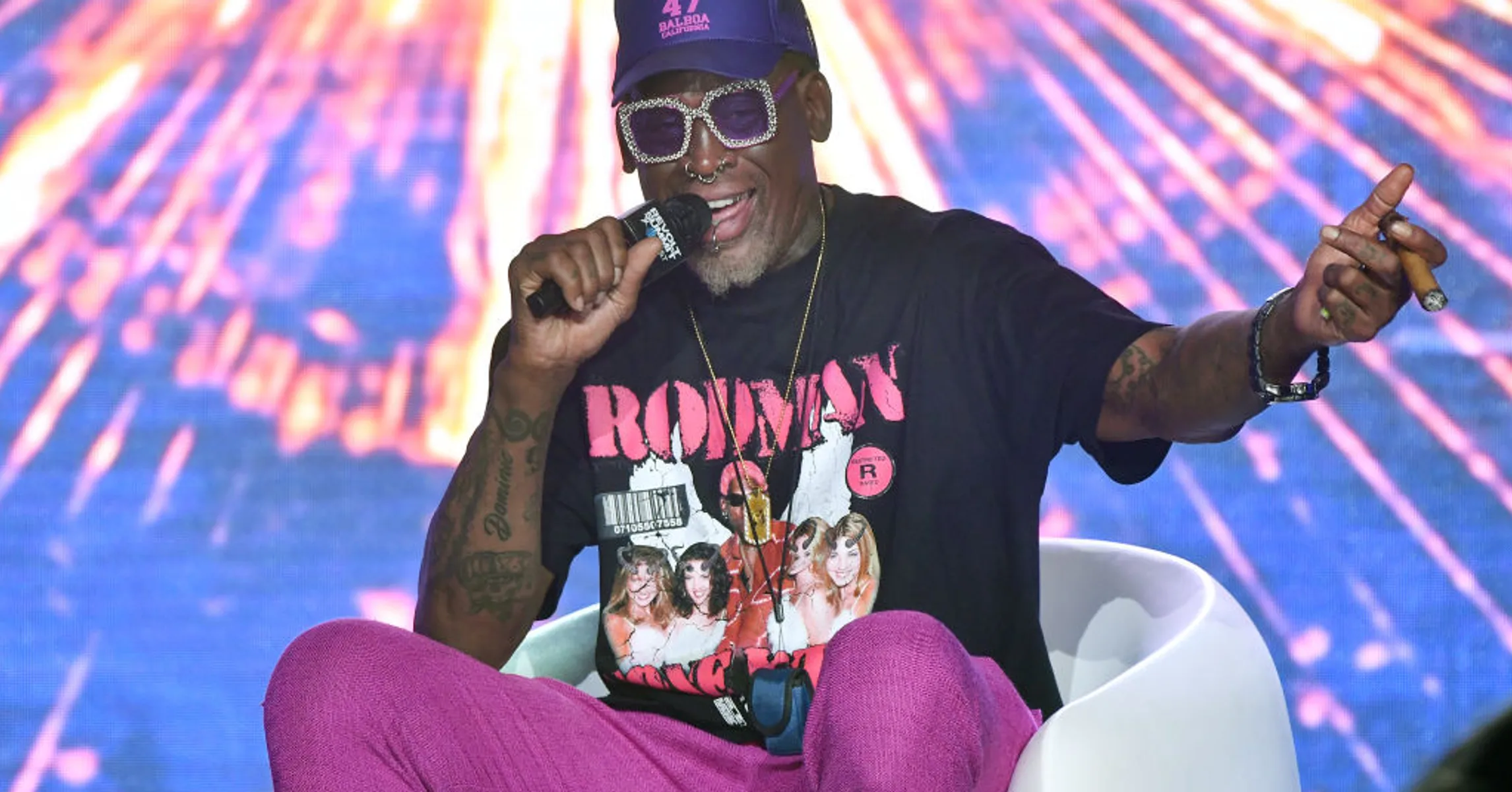 Dennis Rodman Called "Crazy" By Yella Yella For Face Tattoo Of Her Face