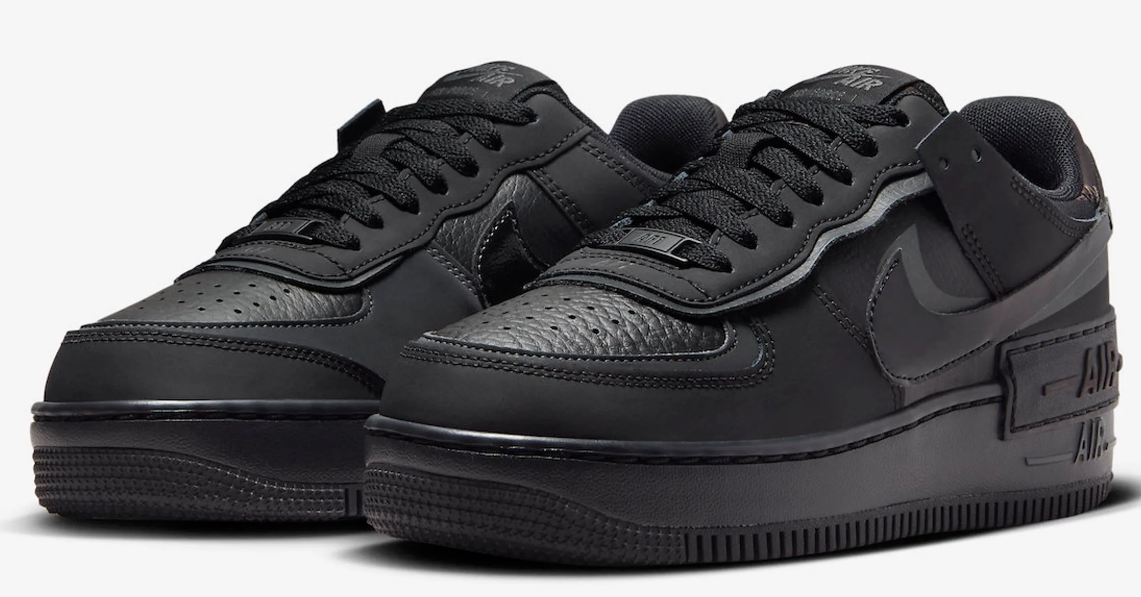 Nike Air Force 1 Shadow “Triple Black” Coming Soon