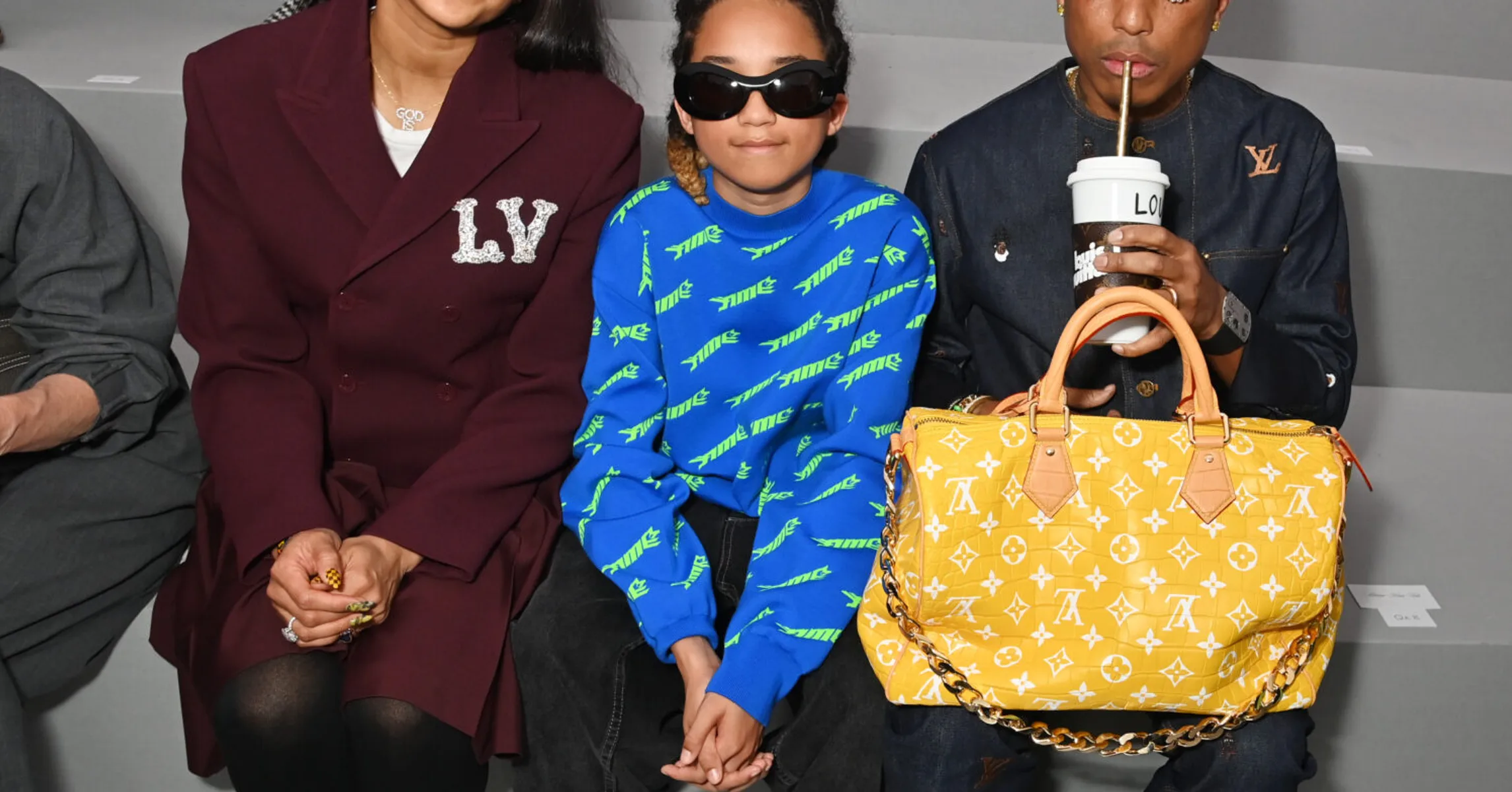 Pharrell Williams Stuns With Family In Photo From His Louis Vuitton Show