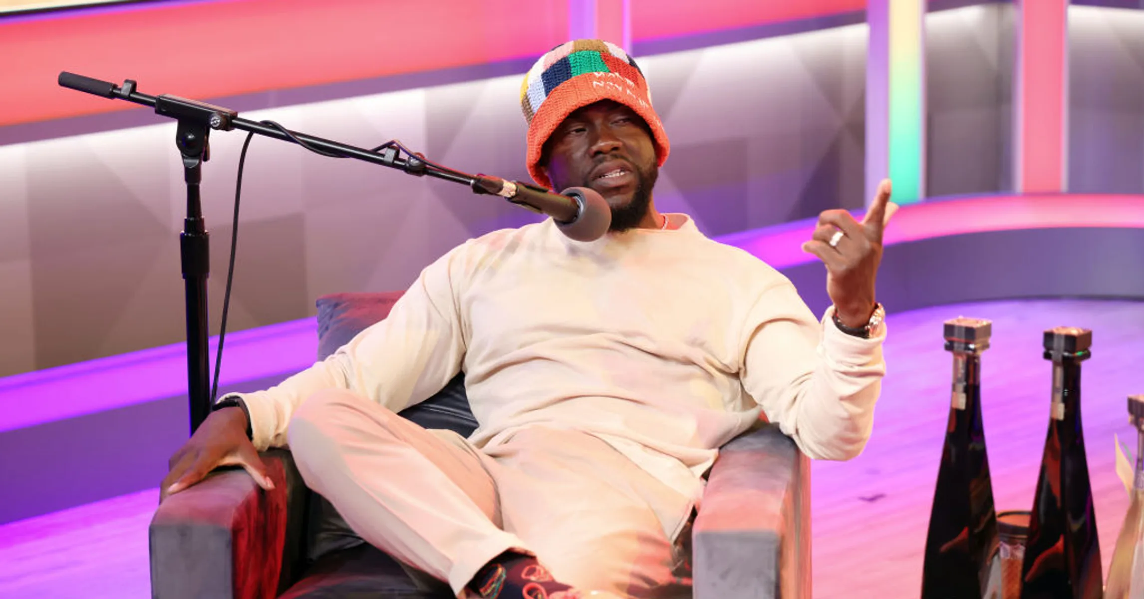 Kevin Hart Appears In Wheelchair After Racing NFL Running Back Ends In ...