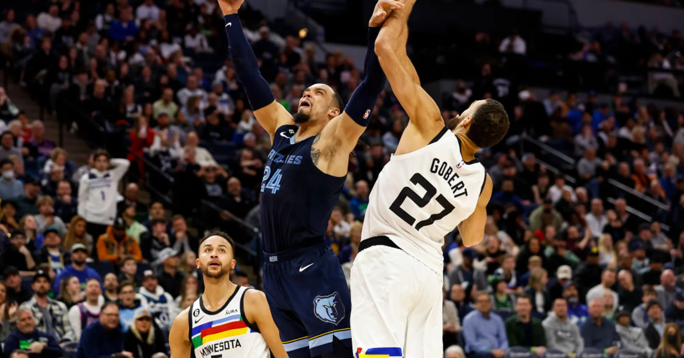 Dillon Brooks Dunks On Rudy Gobert During Opening Night Of FIBA World Cup
