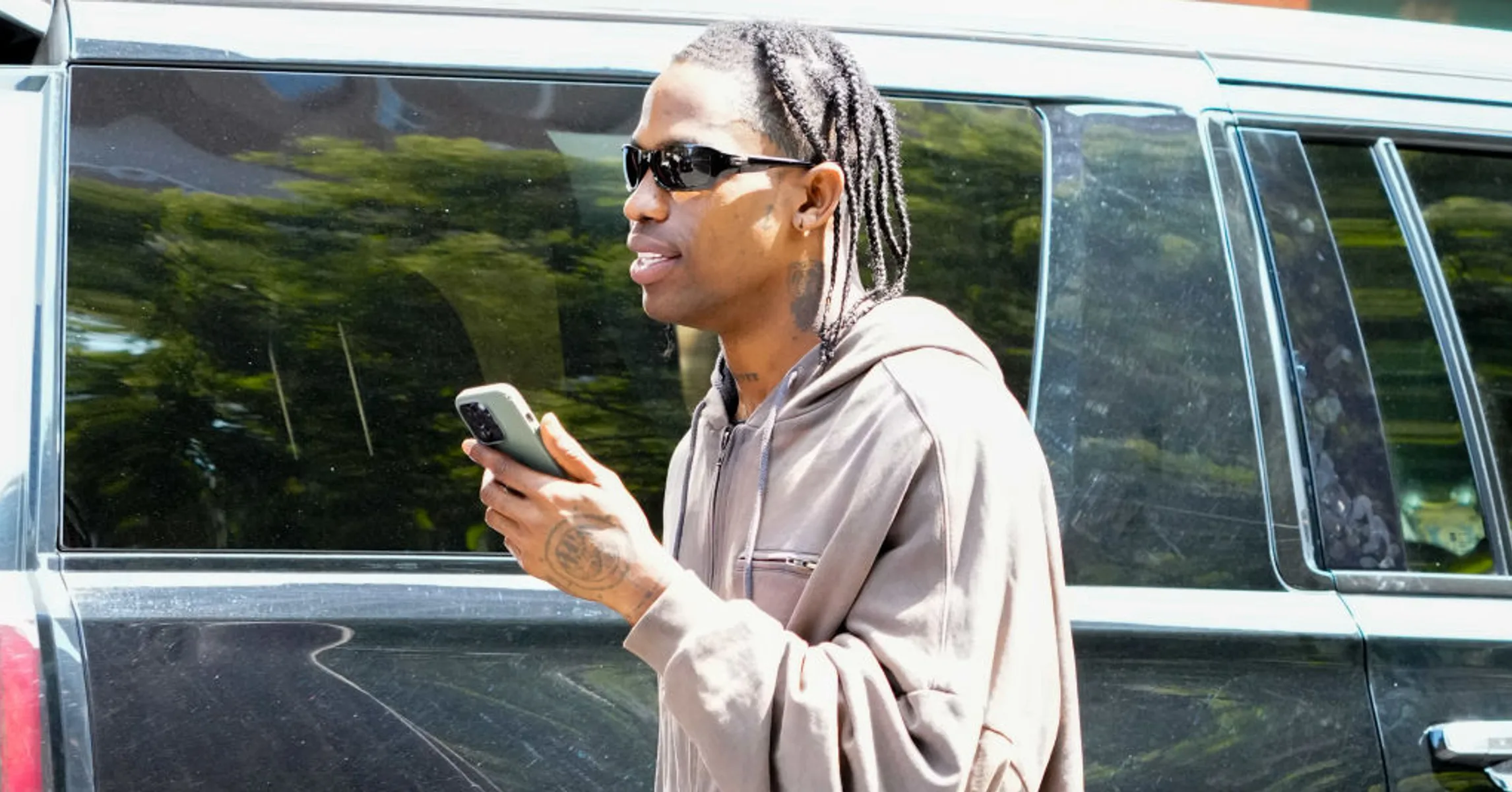 Travis Scott Van Surfs In Rome