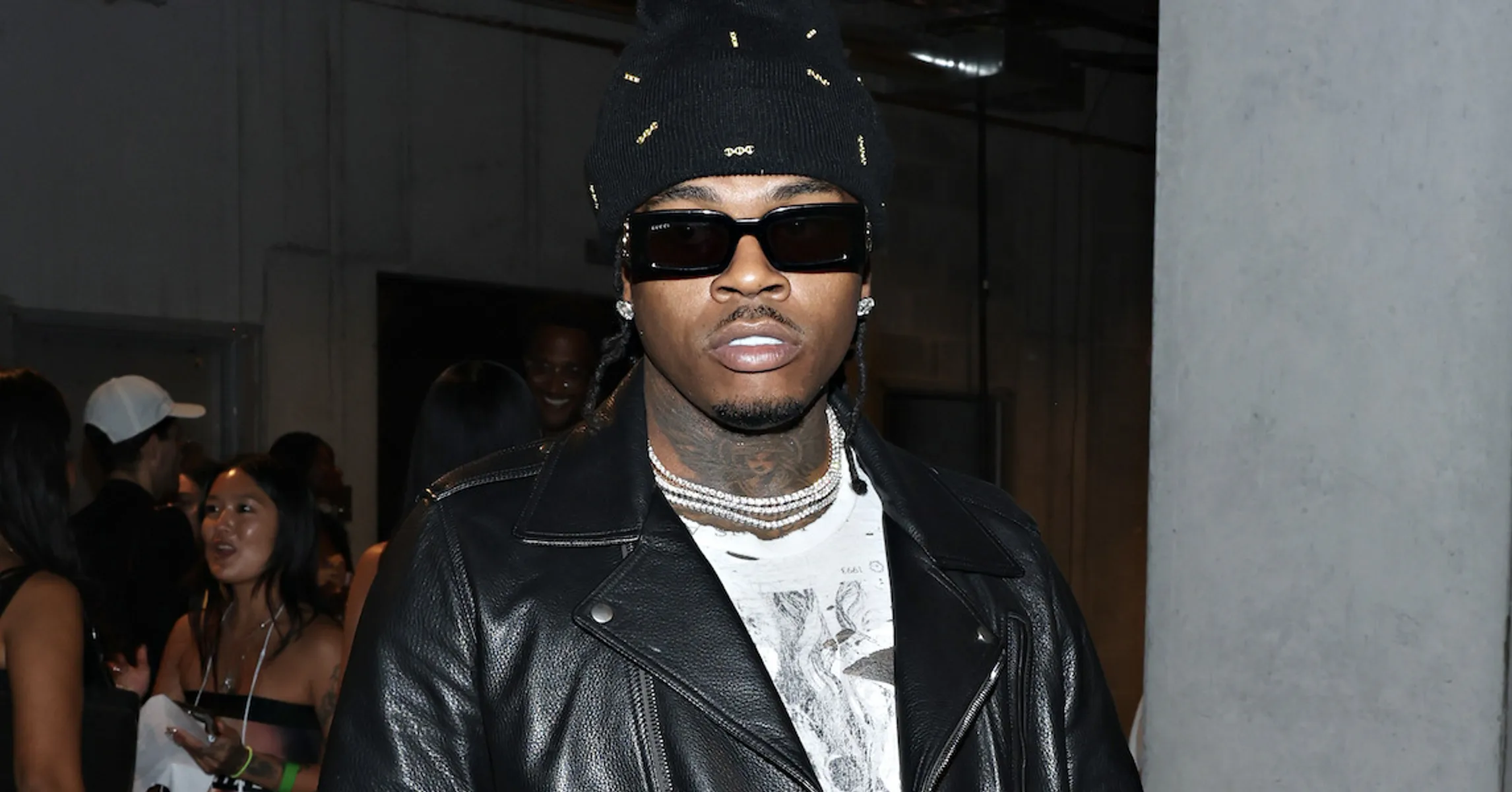 Gunna Stunts Front Row At New York Fashion Week In Stylish Black ...