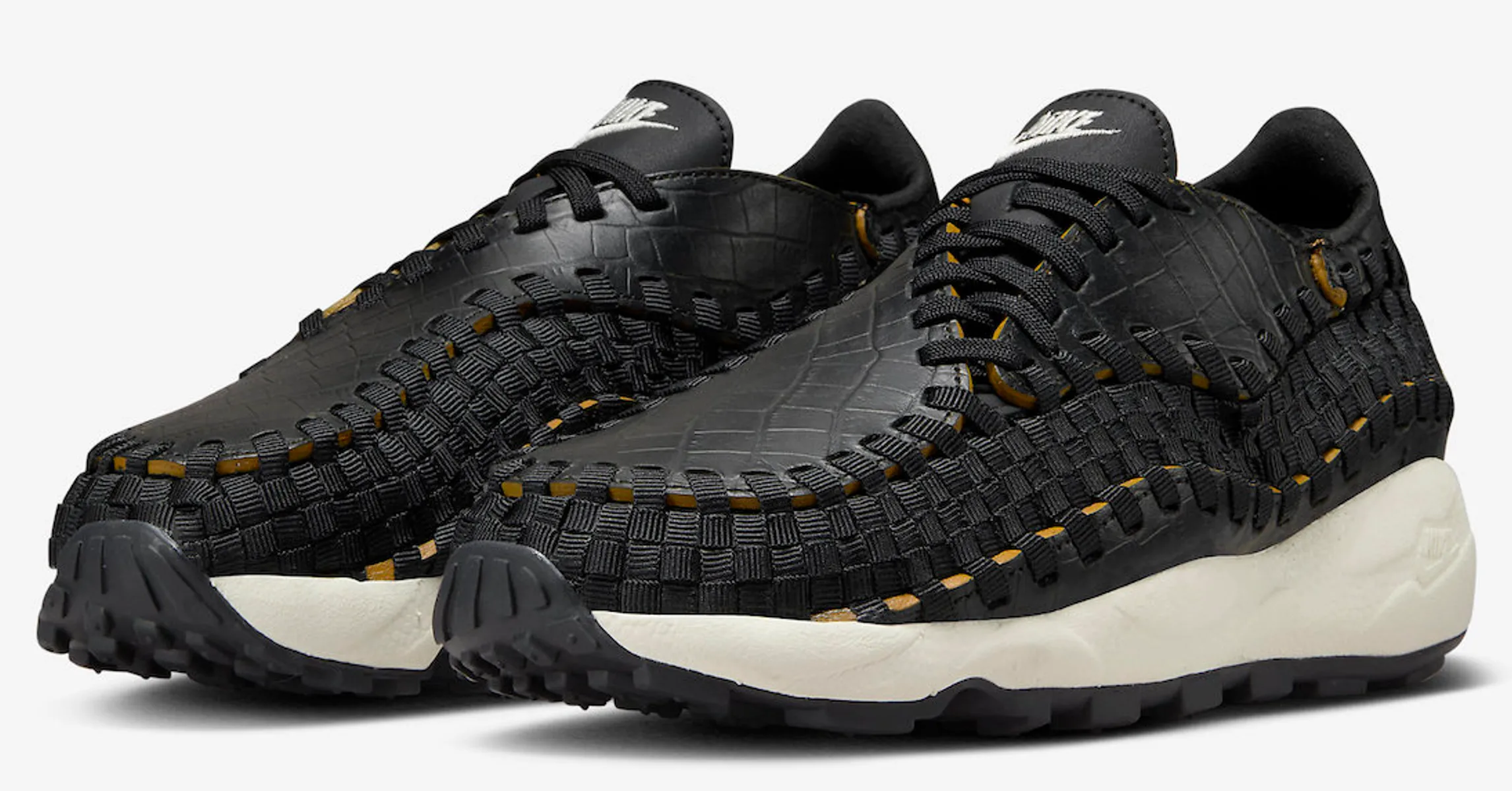 Nike Air Footscape Woven Premium “Black Croc” Coming Soon