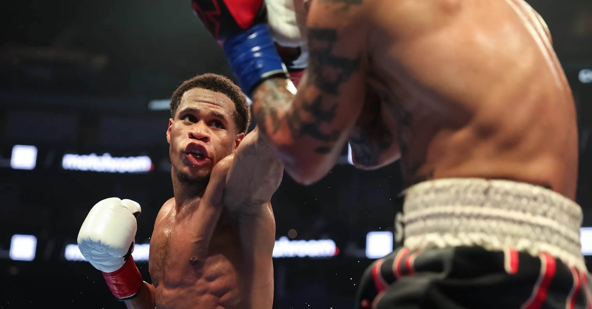 Devin Haney Walks Out With Skilla Baby And Tay B Before Title Fight