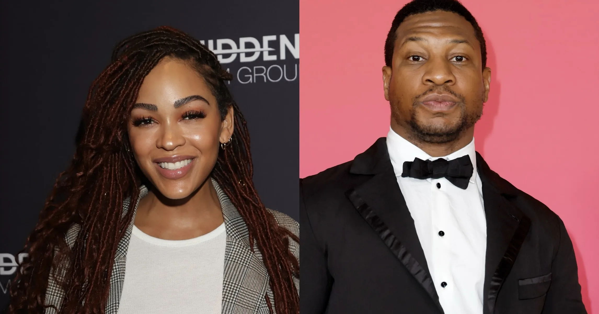 Meagan Good & Jonathan Majors Go Viral As He "Fixes" Her Hair: "That ...