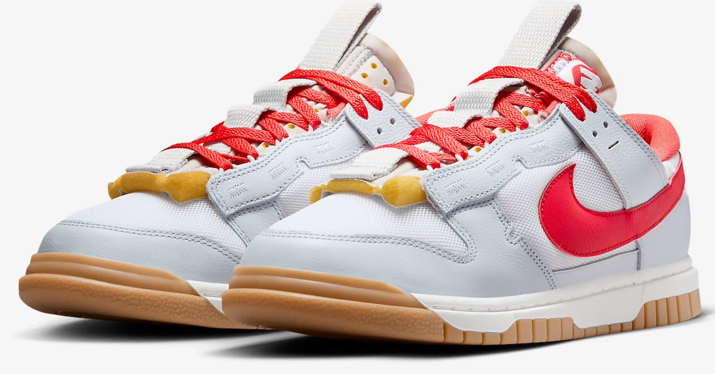 Nike Dunk Low Remastered “Pure Platinum/Light Crimson” Photos