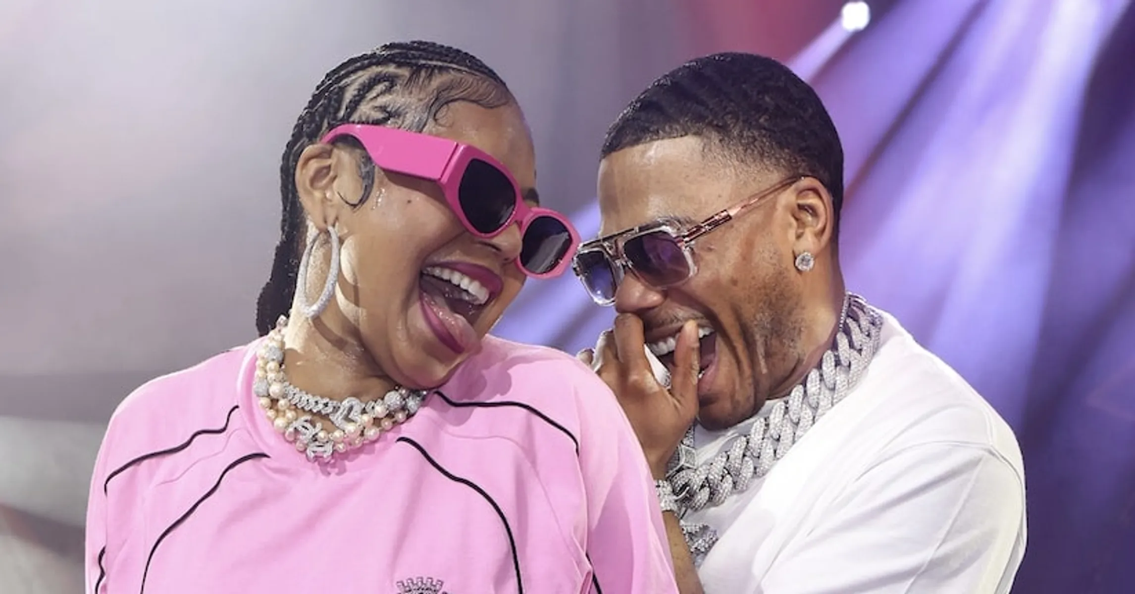 Nelly & Ashanti Spend Adorable Valentine's Day In The Club: Watch