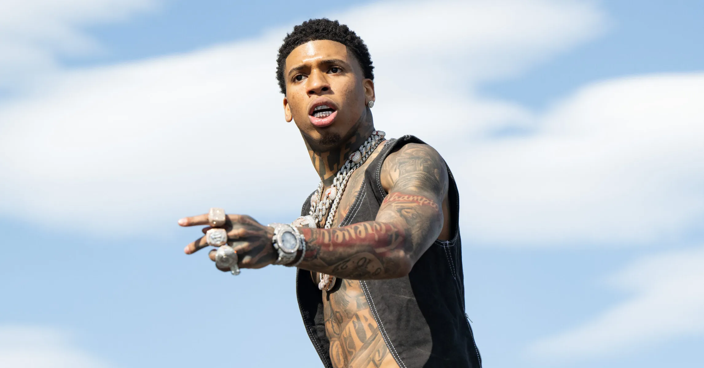 NLE Choppa Dupes Fans With Surprising Kissing Photo