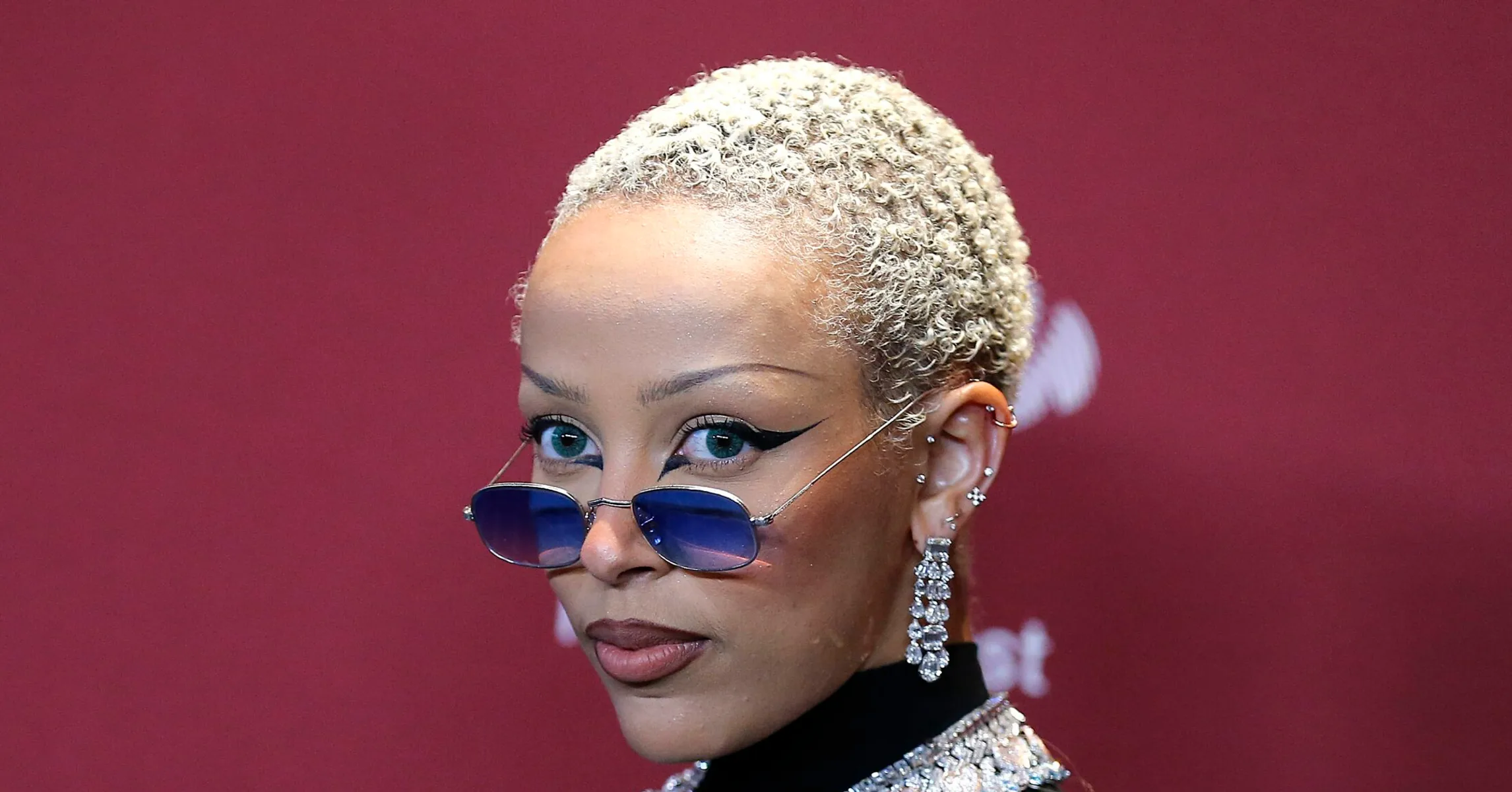 Doja Cat Flaunts Her Figure In Clear Saran Wrap-Inspired Outfit