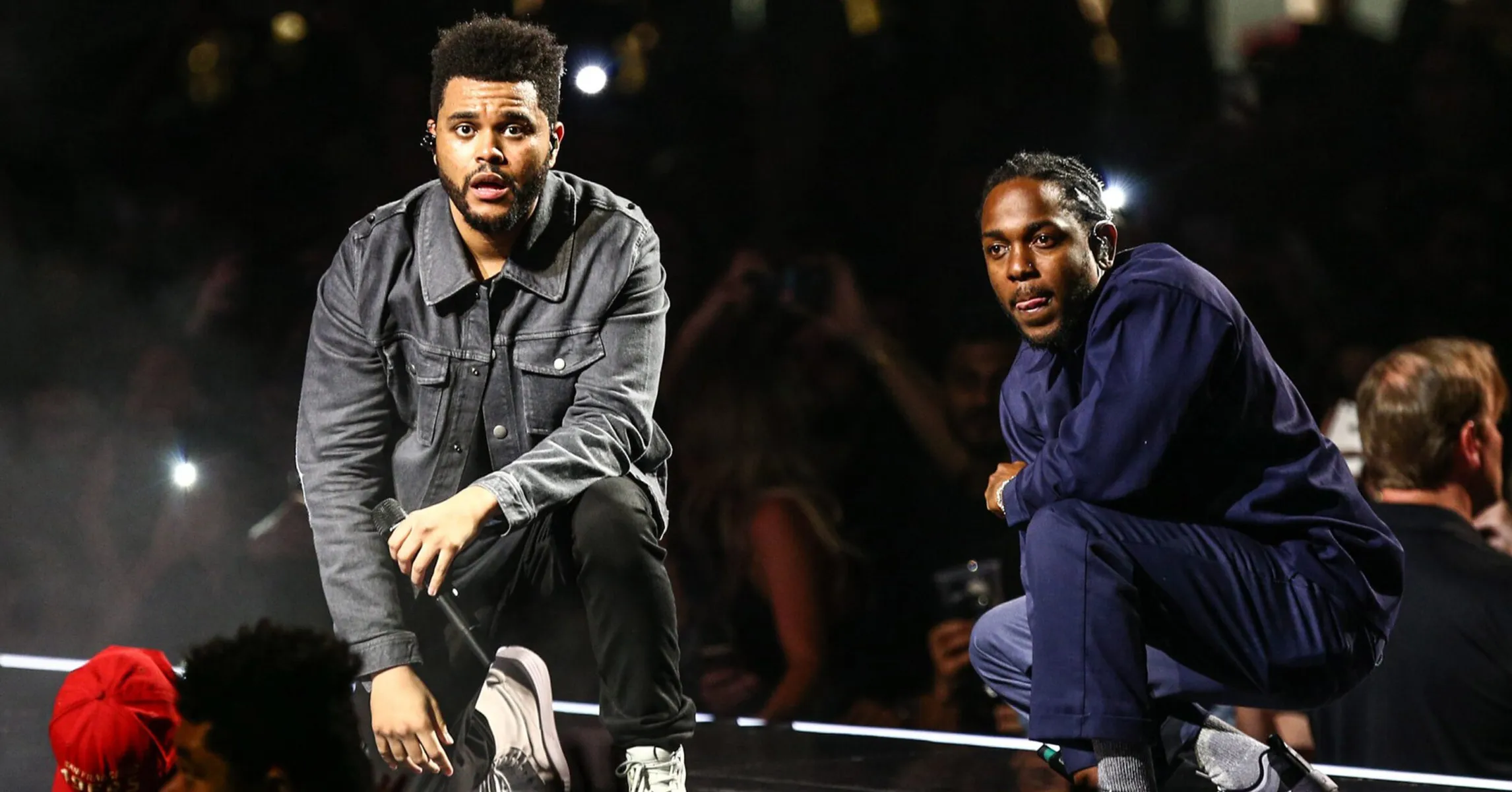 The Weeknd Pops Out At Kendrick Lamar's Juneteenth Show In Los Angeles