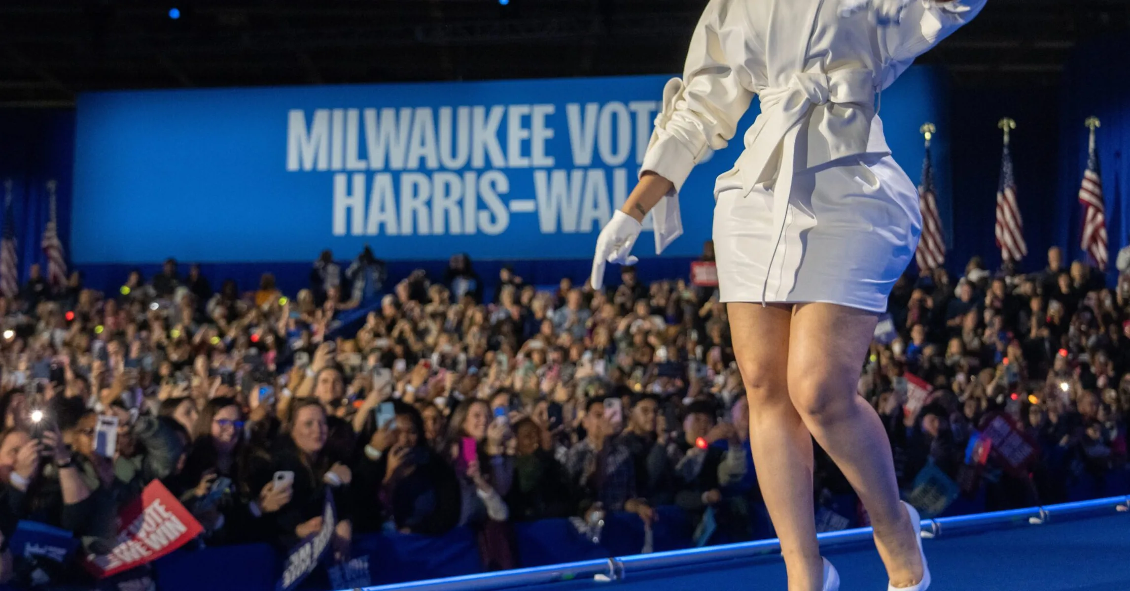 Cardi B Calls Donald Trump A "Hustler" During Kamala Harris Rally