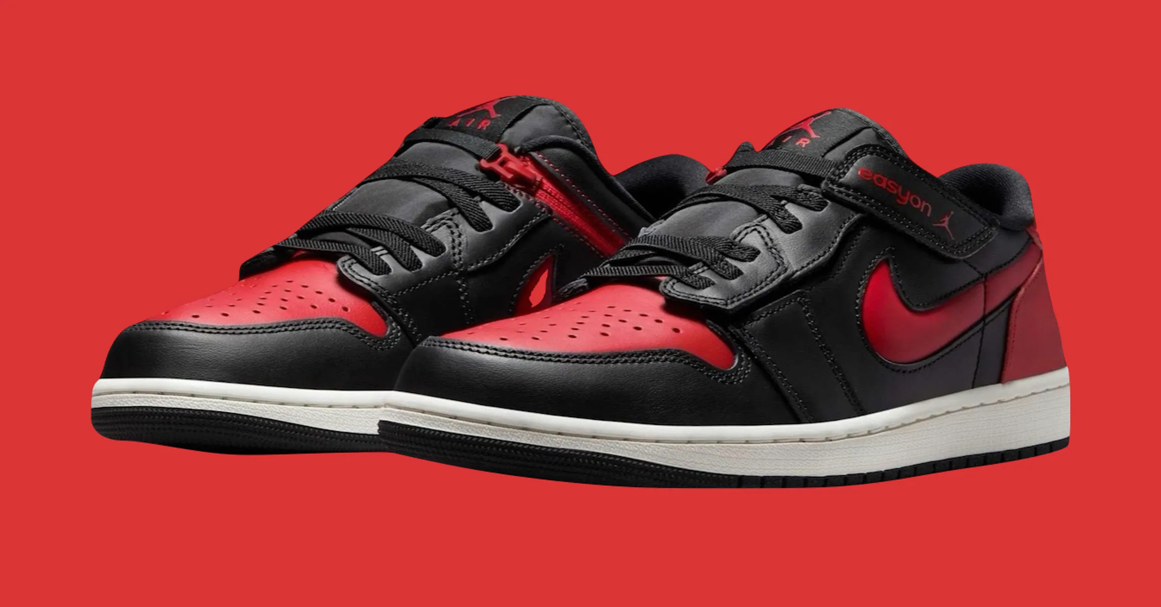 Air Jordan 1 Low EasyOn Dropping In The "Bred" Colorway