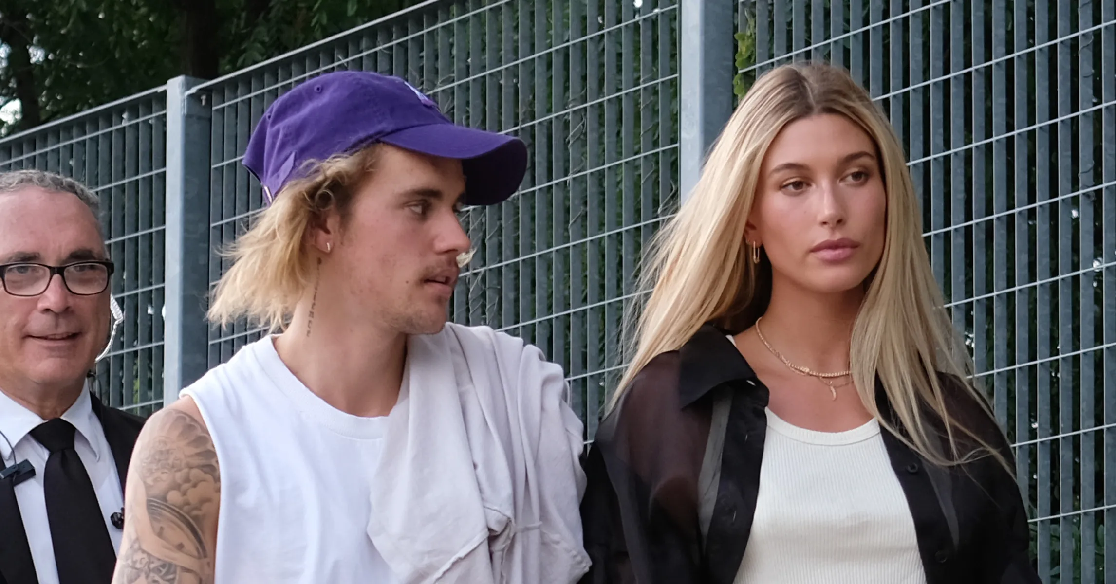 Justin Bieber Rocks Iced Out Grill With Hailey Bieber In Wedding Photos