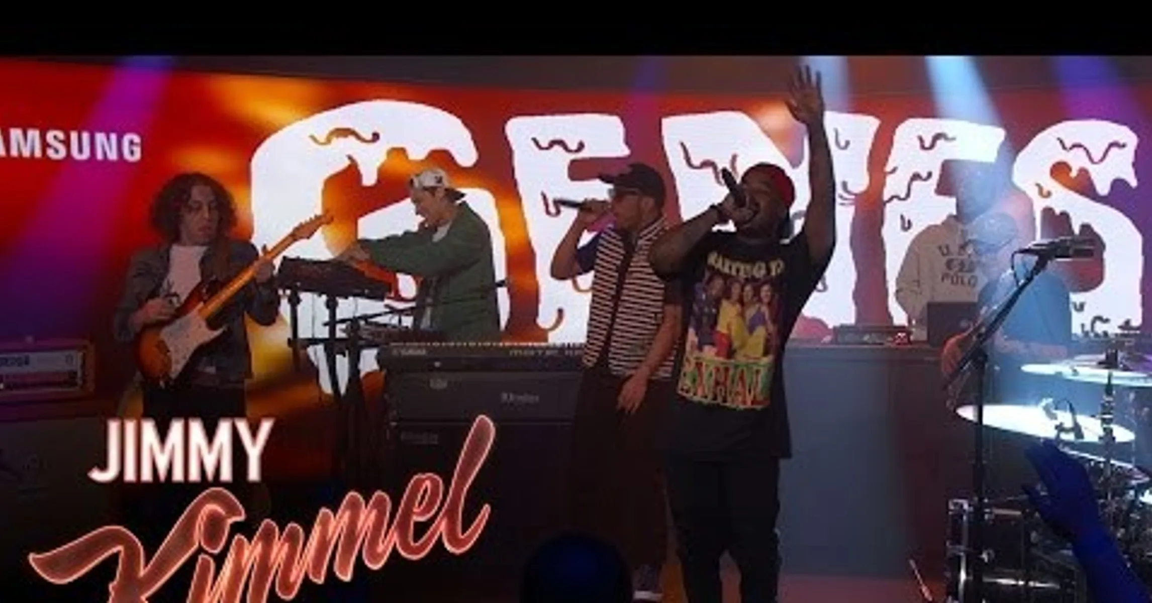 Domo Genesis & Anderson .Paak Perform "Dapper" On Kimmel