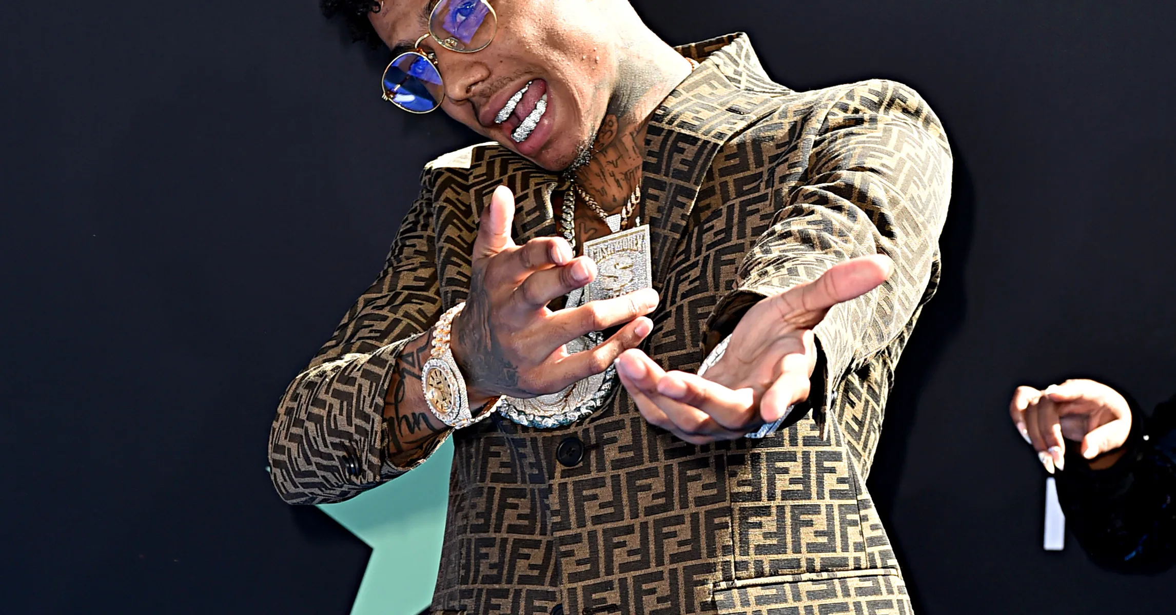 Blueface Punches Person Who Jumped Into Ring Following Boxing Match