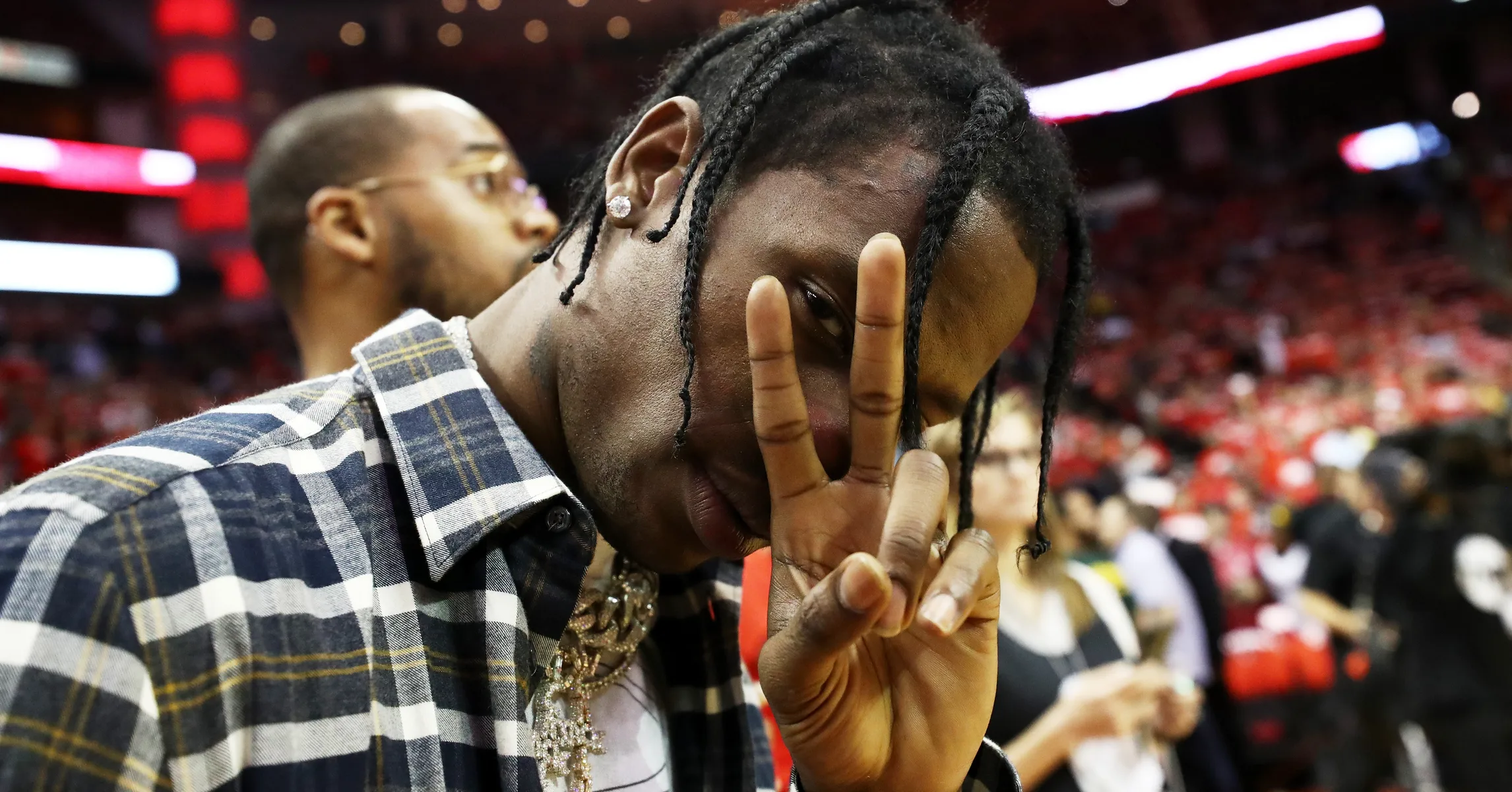 Travis Scott Gets Large New Head Tattoo