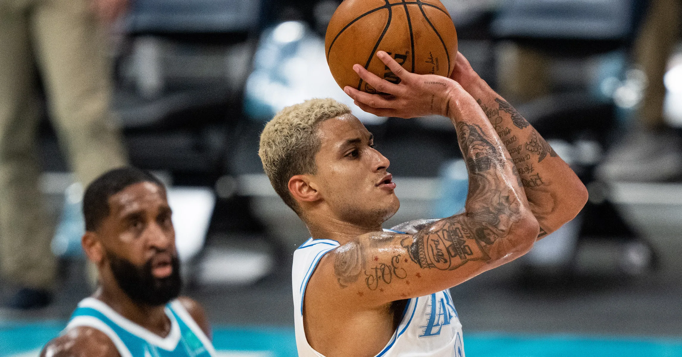 Kyle Kuzma Cops Humongous Back Tattoo