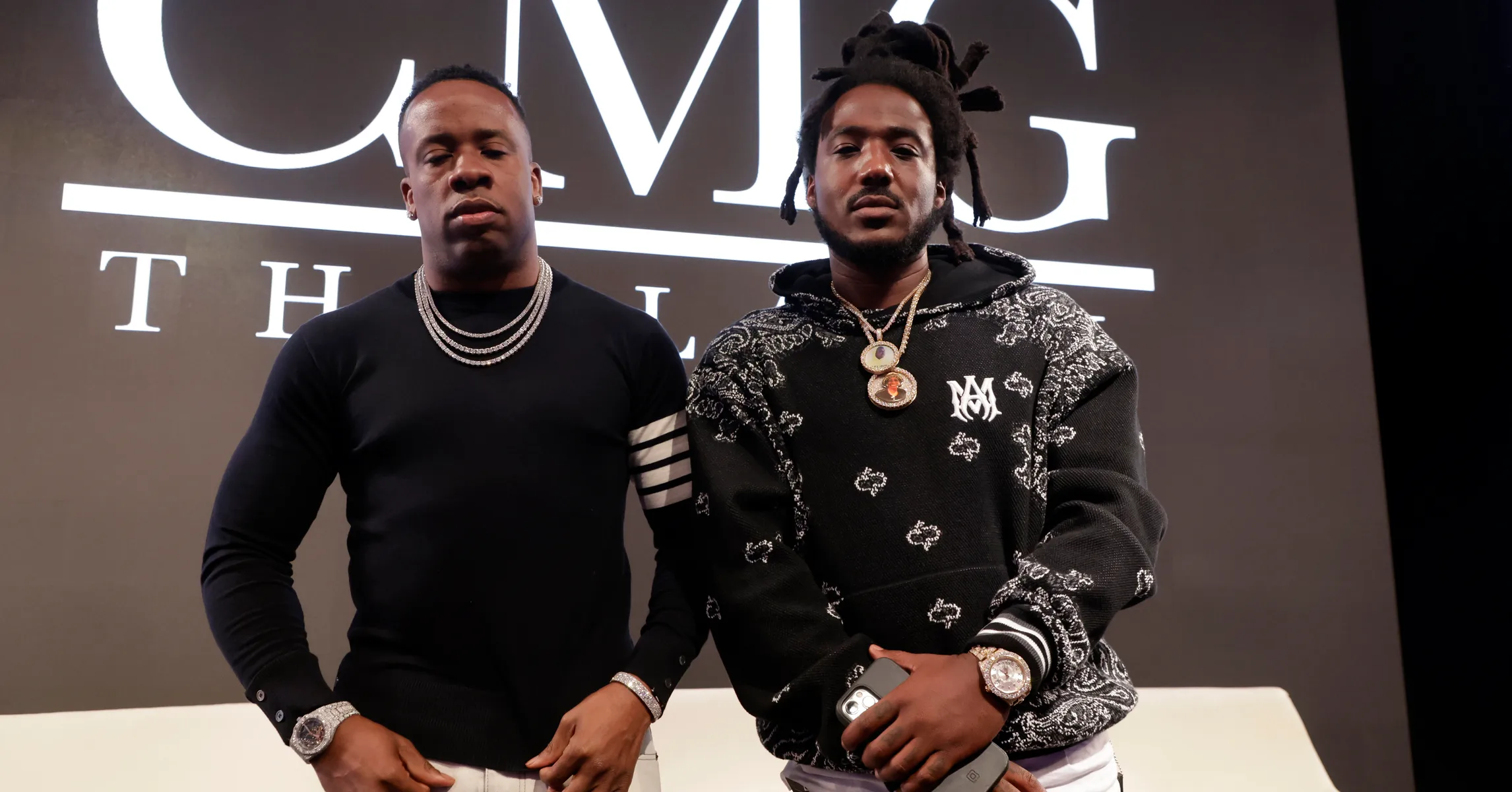 Mozzy Receives Iced Out CMG Chain From Yo Gotti For His Official ...