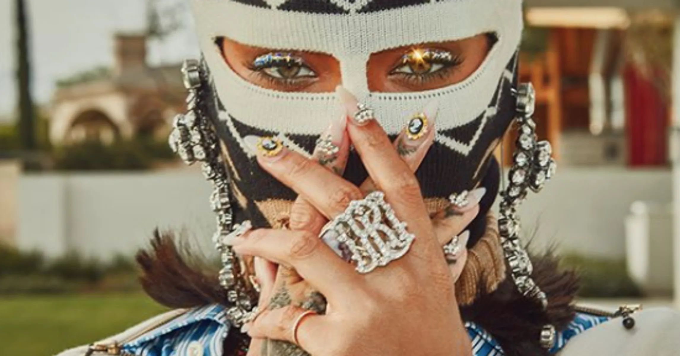 Rihanna Rules Coachella With Gucci Face Mask