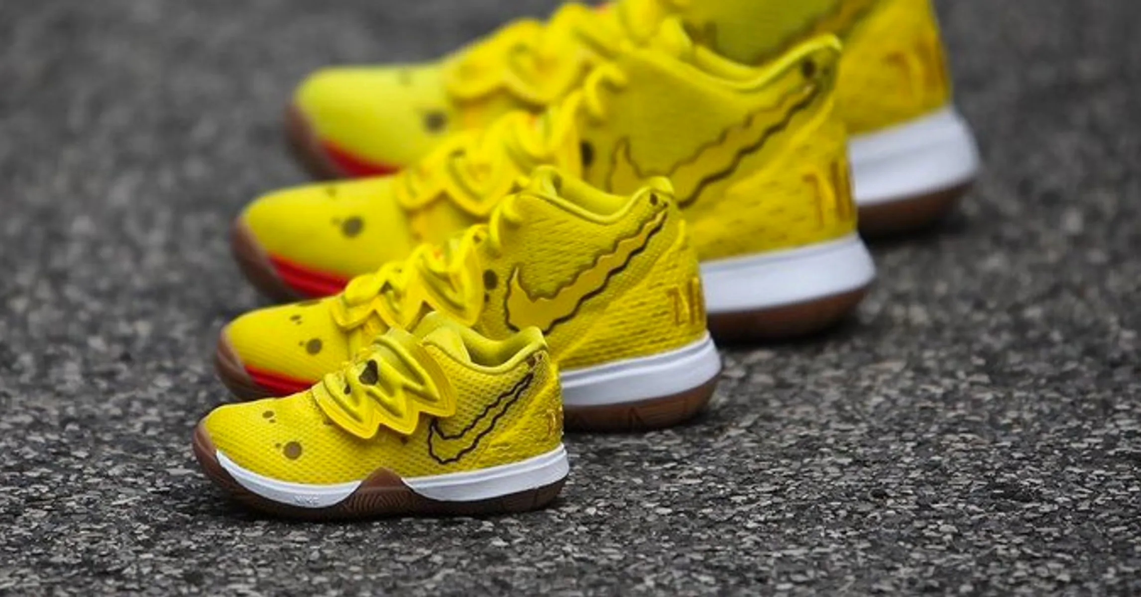 SpongeBob x Nike Kyrie 5 Releasing In Sizes For The Whole Fam