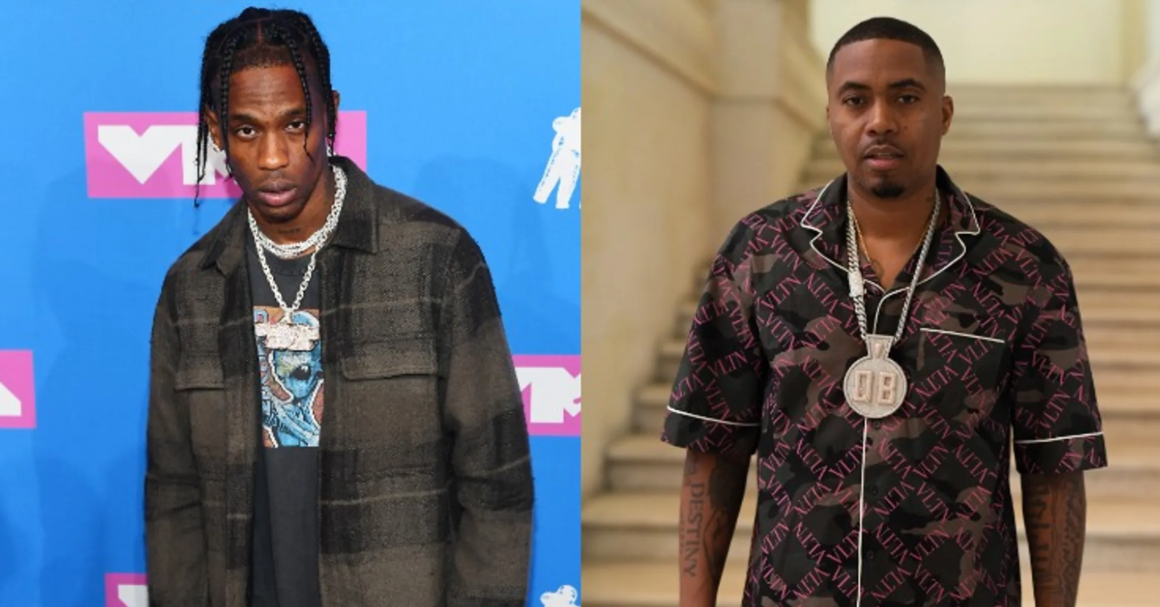 Travis Scott & Nas Exchange Perspectives In Playboy Interview
