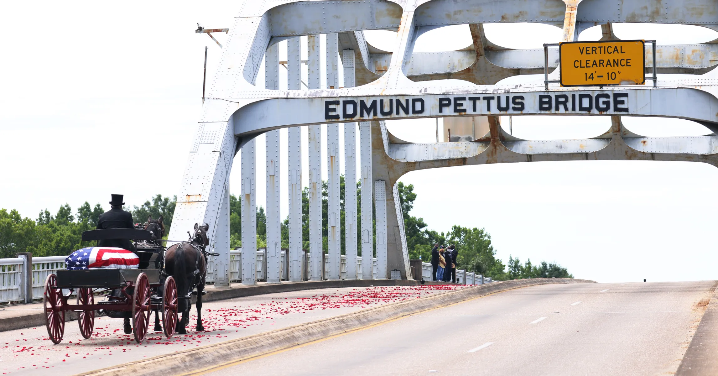 Body Of John Lewis Carried Over Selma Bridge One Final Time
