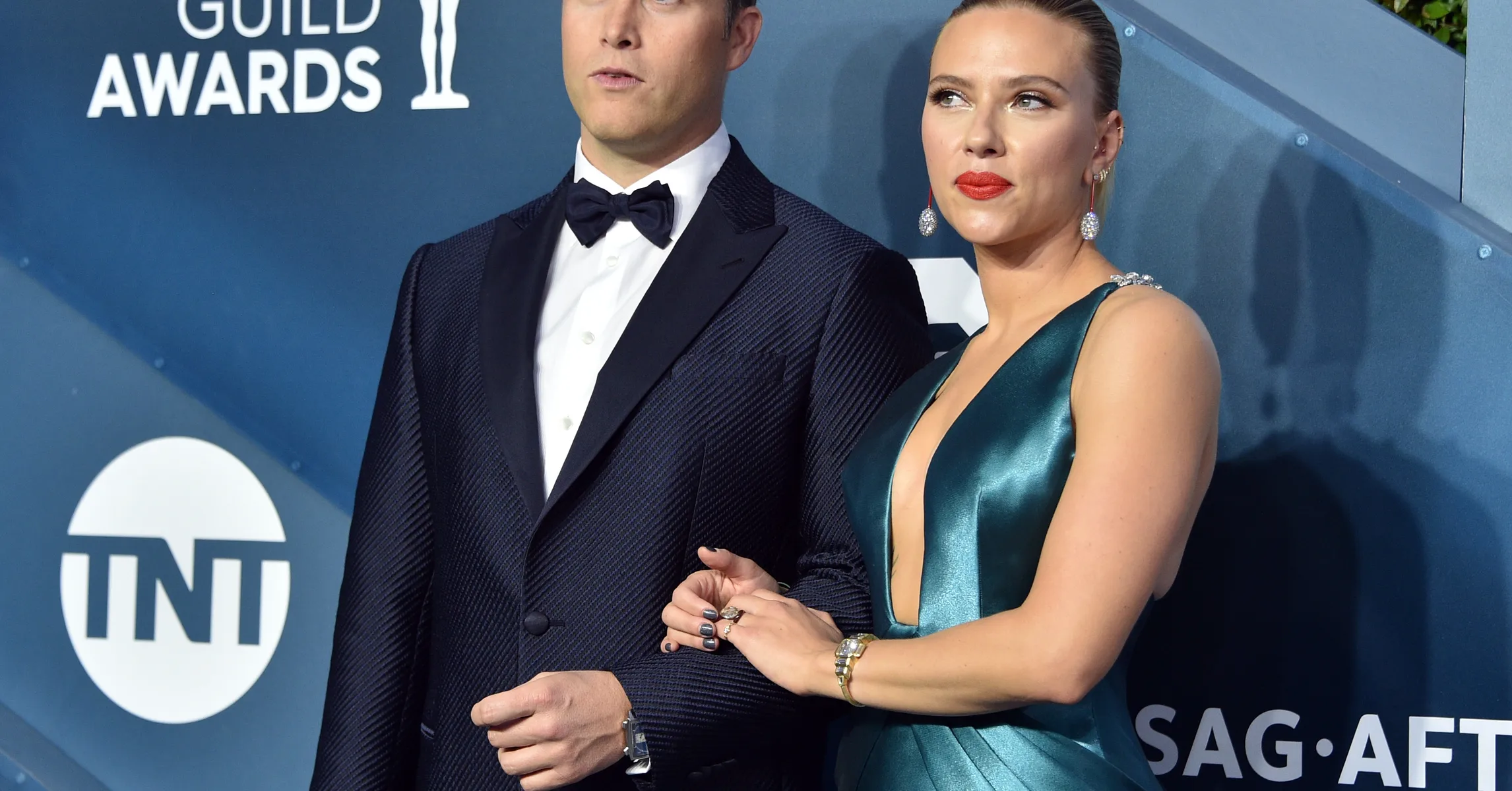 Colin Jost Slimes Scarlett Johansson After MTV Movies & TV Awards Win