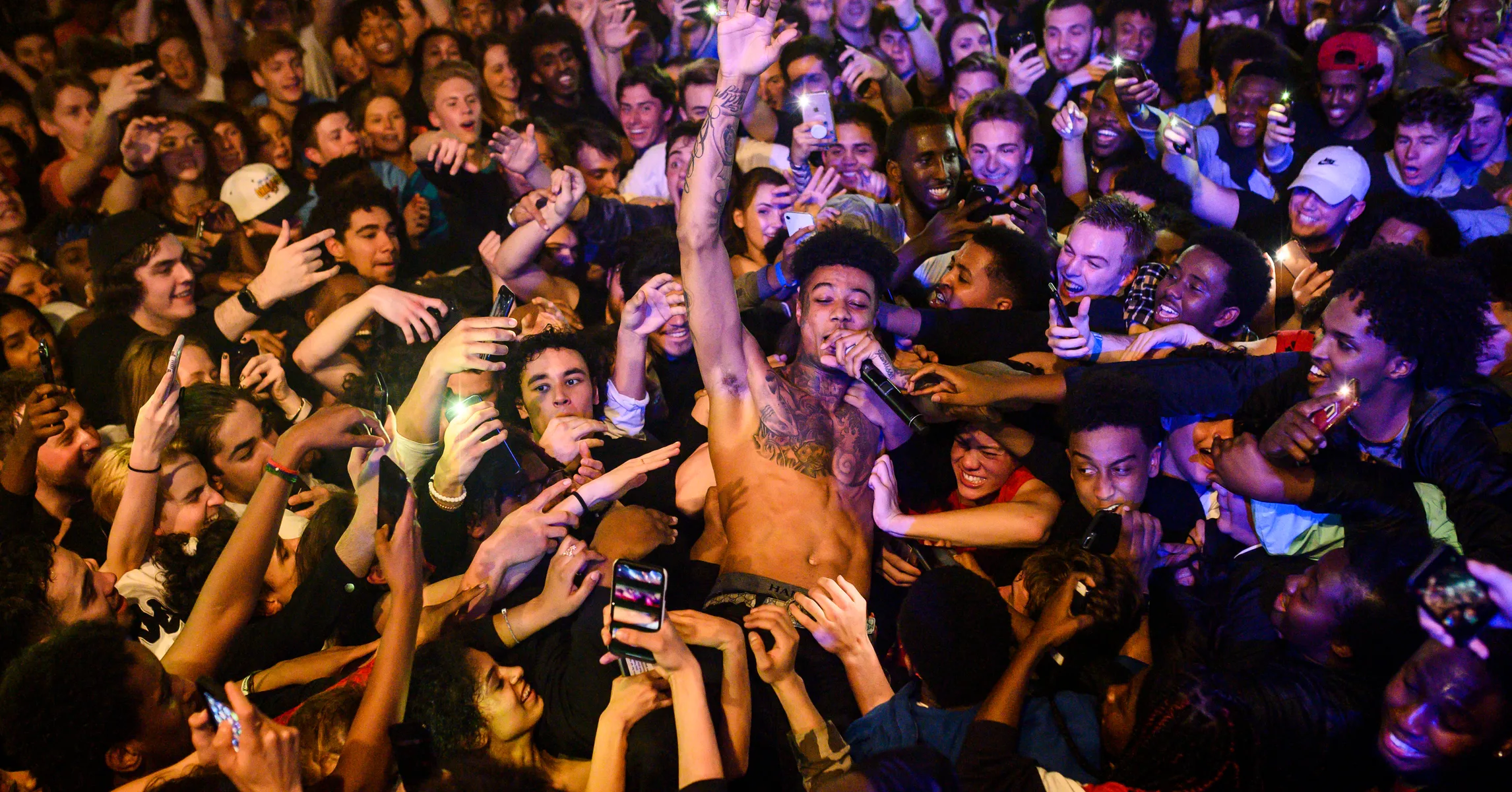 Blueface Jumps Into Massive Brawl & Ends Concert Early: Watch