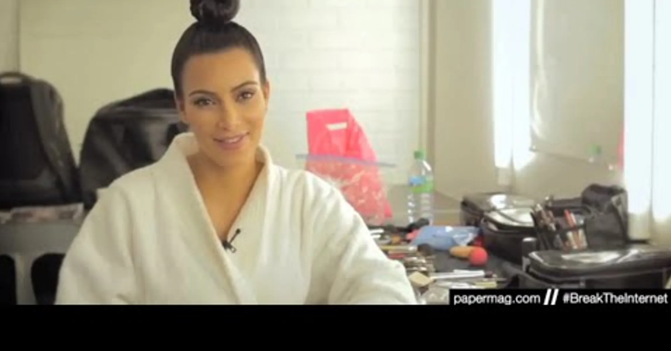 BTS Of Kim Kardashian's Paper Magazine Shoot