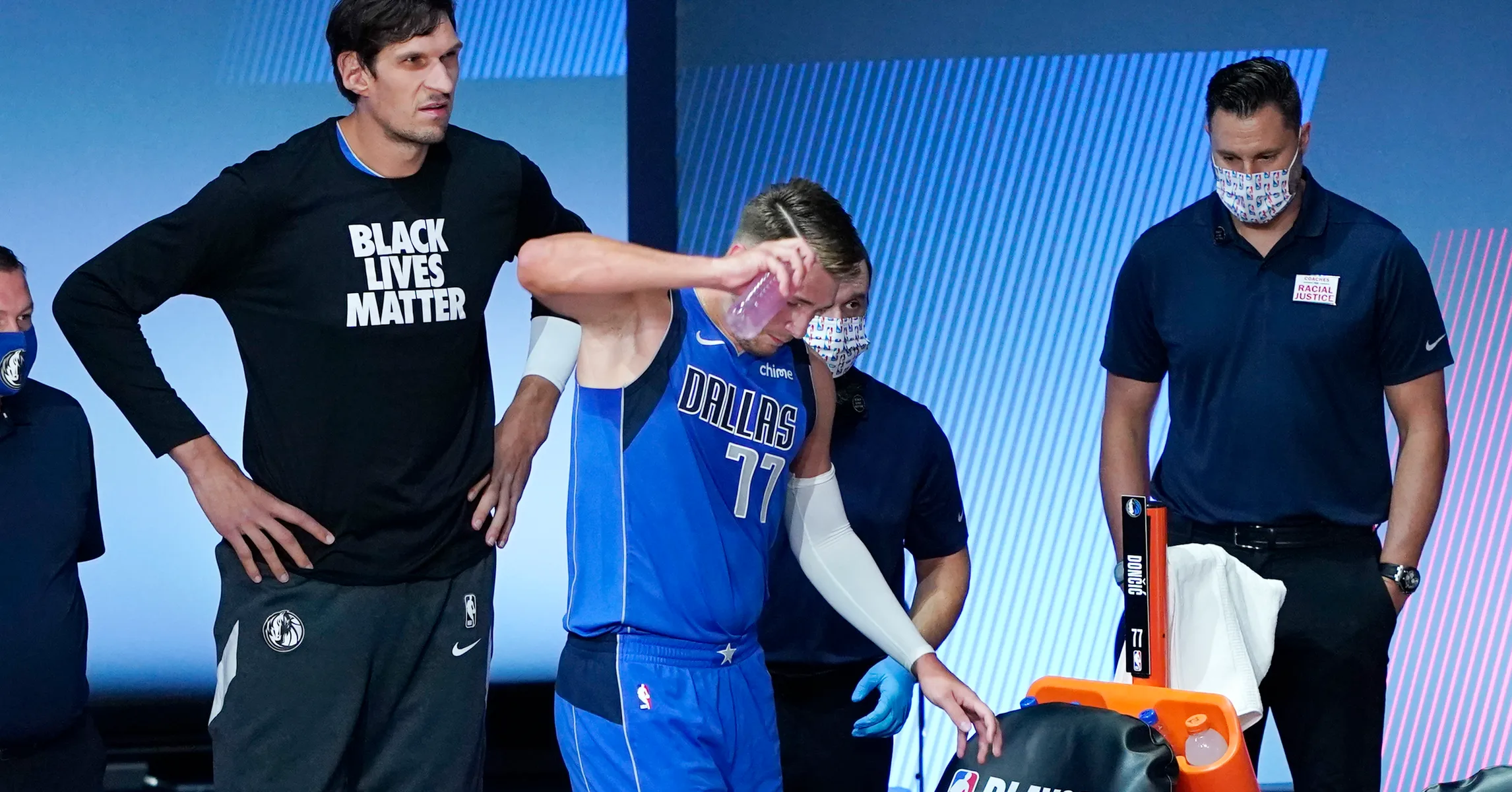 Luka Doncic Emotional After Suffering Ankle Sprain