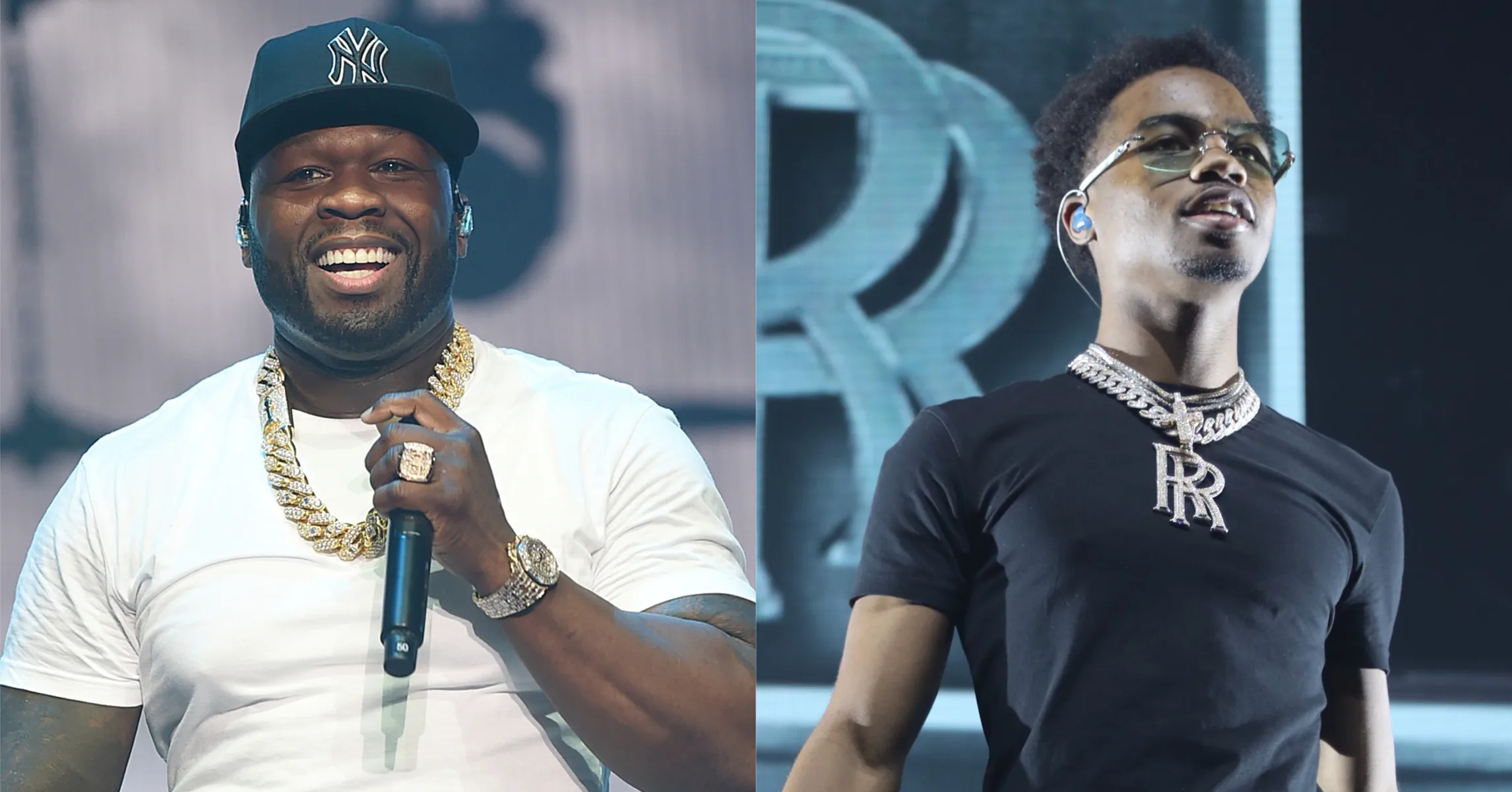 50 Cent & Roddy Ricch Shoot Video For New Pop Smoke Song