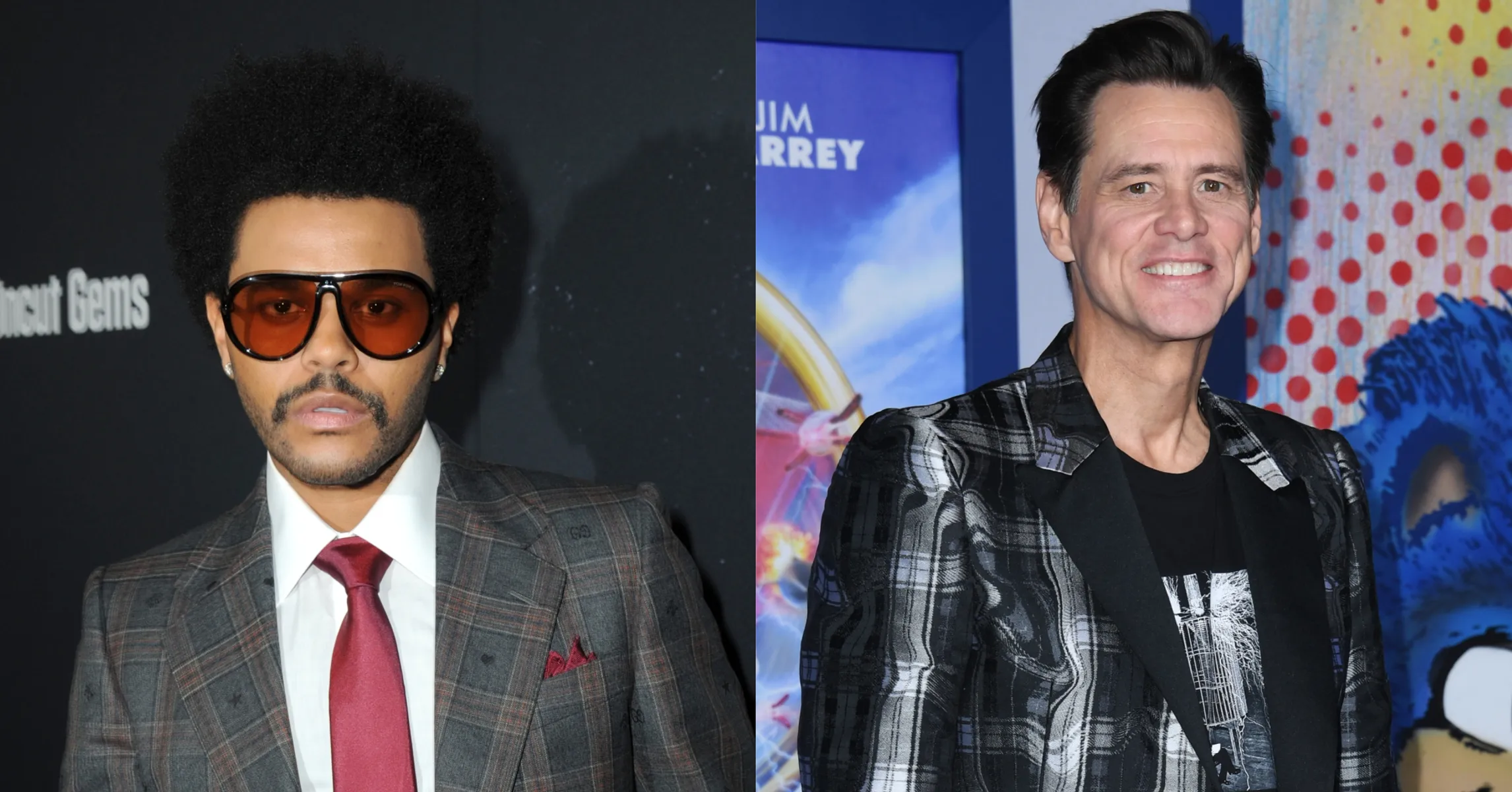 The Weeknd Gifted Portrait Of Himself From Jim Carrey
