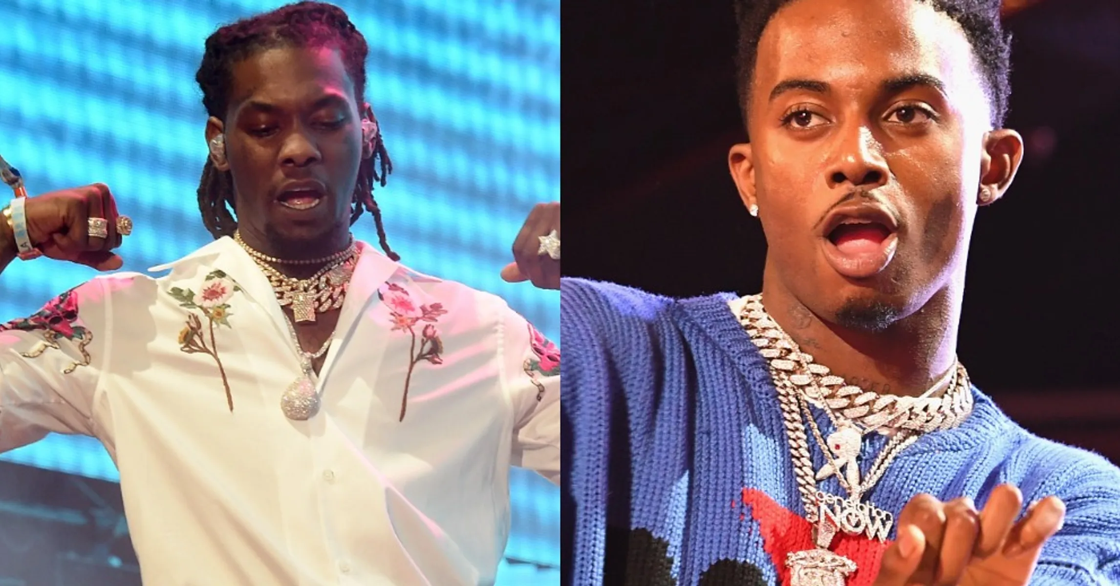 Offset & Playboi Carti Cissy Strut For Virgil Abloh's "Off-White" In Paris