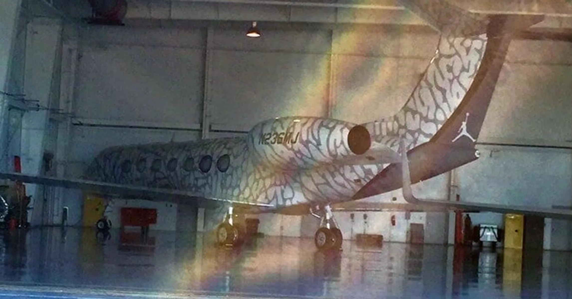 Michael Jordan Has A Cement Printed Private Jet