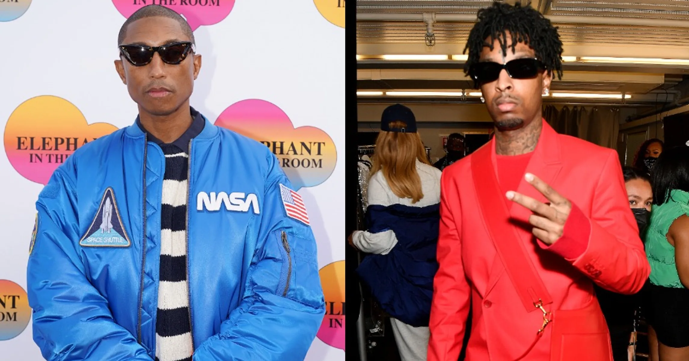 Pharrell Reacts To 21 Savage Calling Him The "King Of Drip"