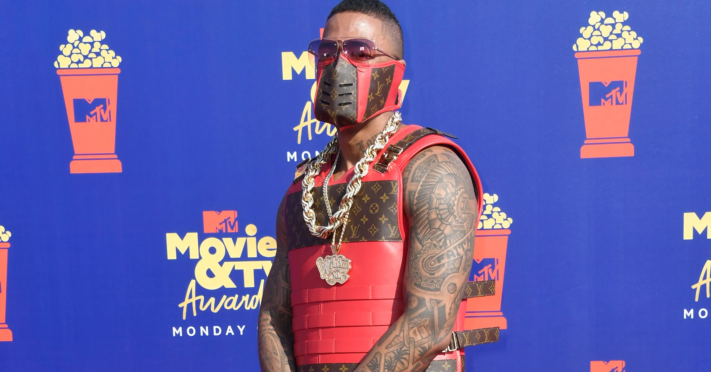 Nick Cannon Clowned Hard For His MTV Awards Louis Vuitton Mask
