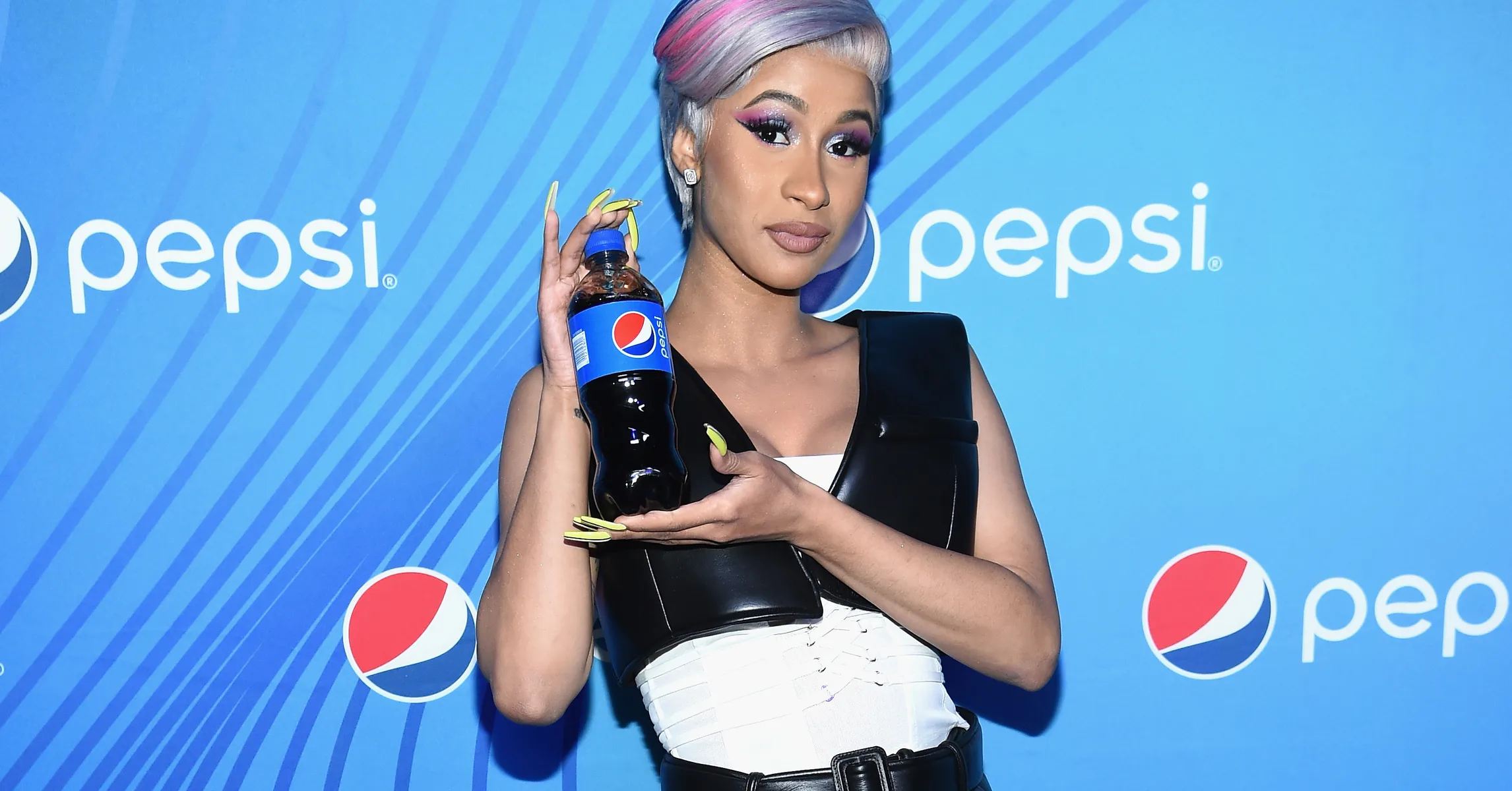 Cardi B Wore 500 Swarovski Crystals On Her Nails For Super Bowl Pepsi Ad