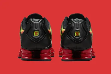 Nike Shox TL “Volt/Fire Red” Officially Unveiled