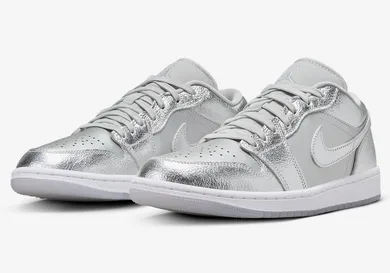 Air Jordan 1 Low SE “Metallic Silver” Official Photos Revealed