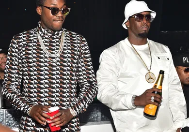Diddy Calls Meek Mill "Daddy" In Poolside Video