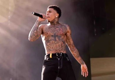 NLE Choppa Shows Off The Bras He's Collected On Tour