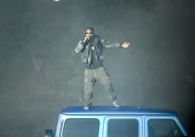 Travis Scott Performs At The New Mercedes-Benz Showcase