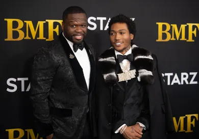 50 Cent Rocks Lil Meech's "BMF" Chain: "This Should Come With A Draco"
