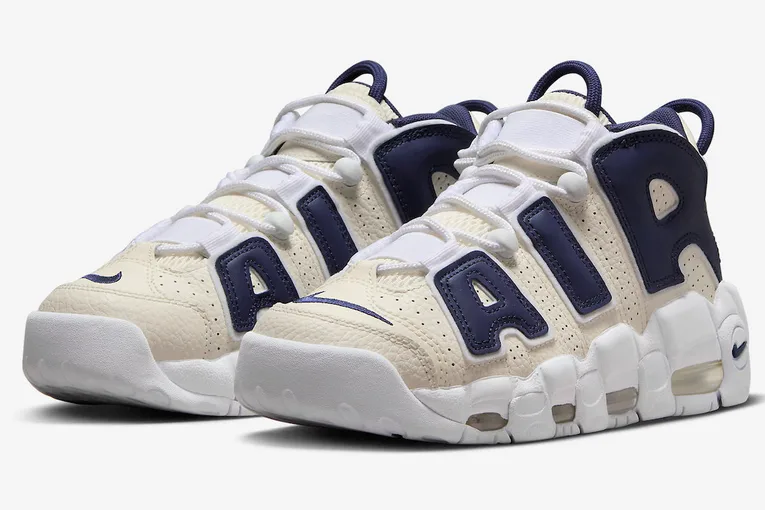 Nike Air More Uptempo Revealed In "Coconut Milk" And "Navy" Colorway