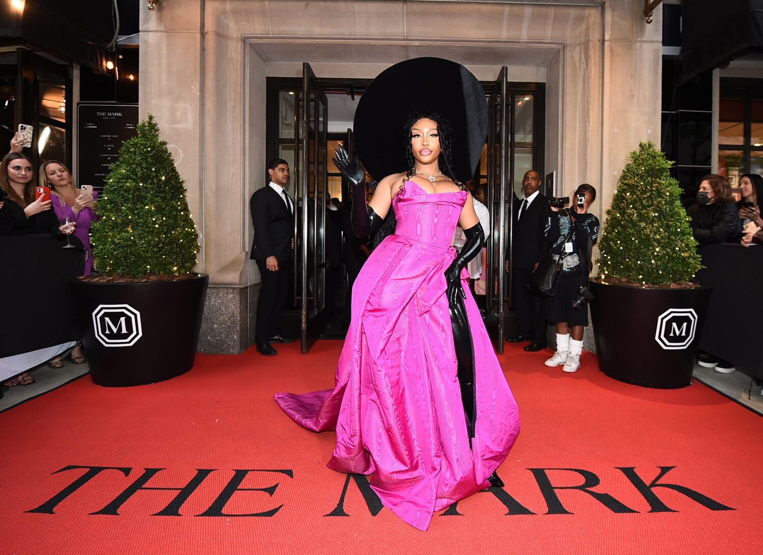 SZA Stuns In Paris Wearing See-Through Pink Dress