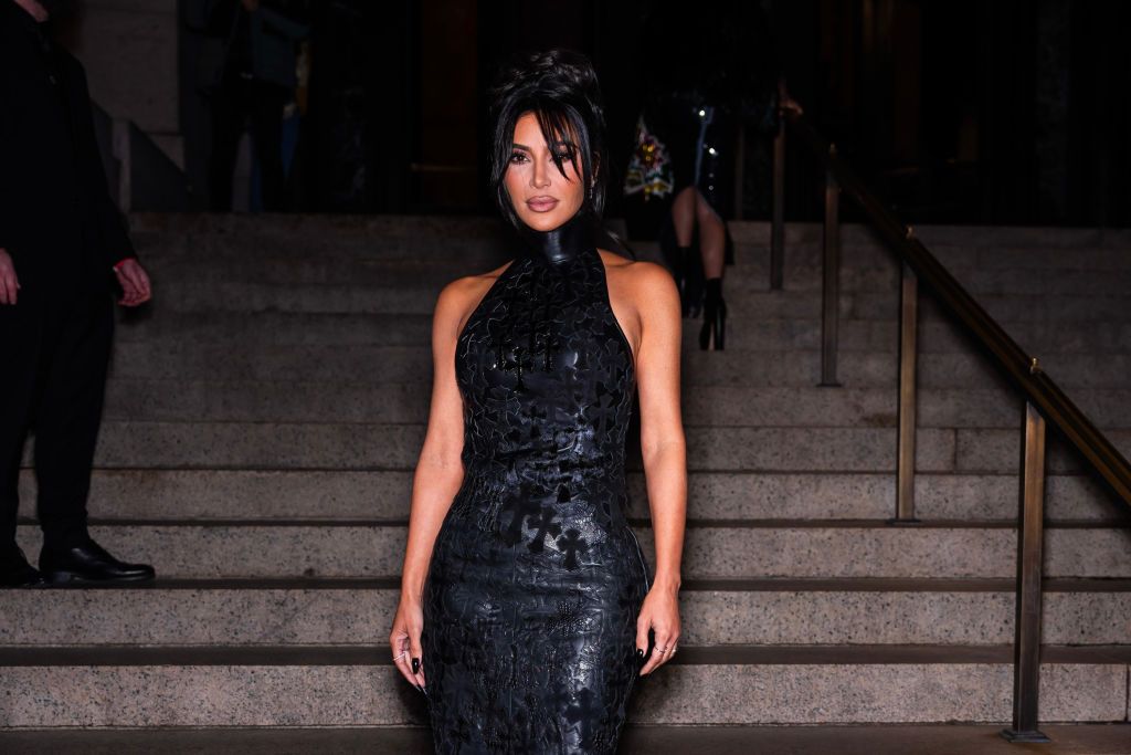 Kim Kardashian Gets Cheeky In Pink Gown And Chic In Black Dress Over ...