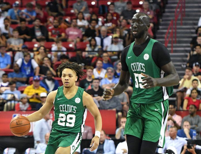 Tacko Fall & Carsen Edwards' Height Difference Has Fans Cracking Jokes